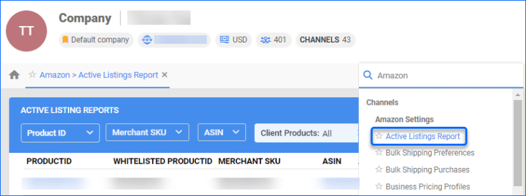 Amazon Active Listings Report | Sellercloud