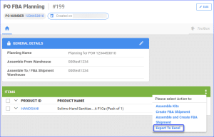 FBA Planning Export | Sellercloud