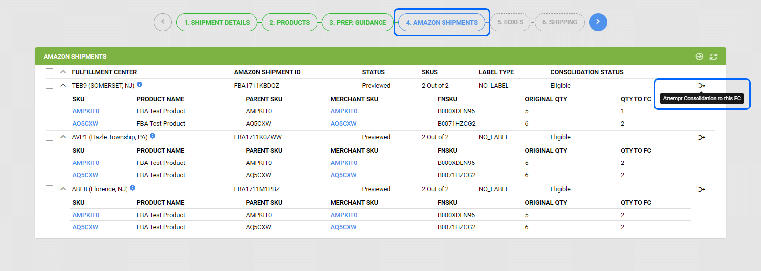 Consolidate FBA Shipments | Sellercloud