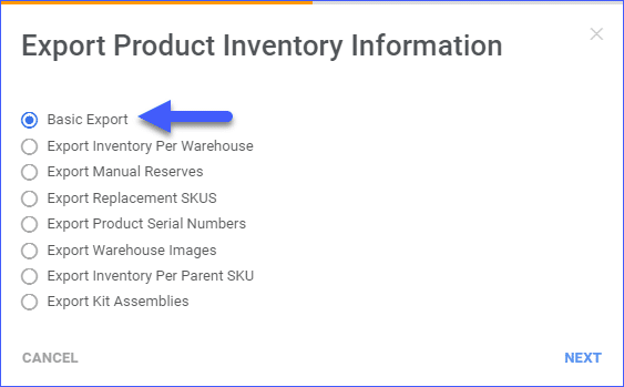 Basic Inventory Export | Sellercloud