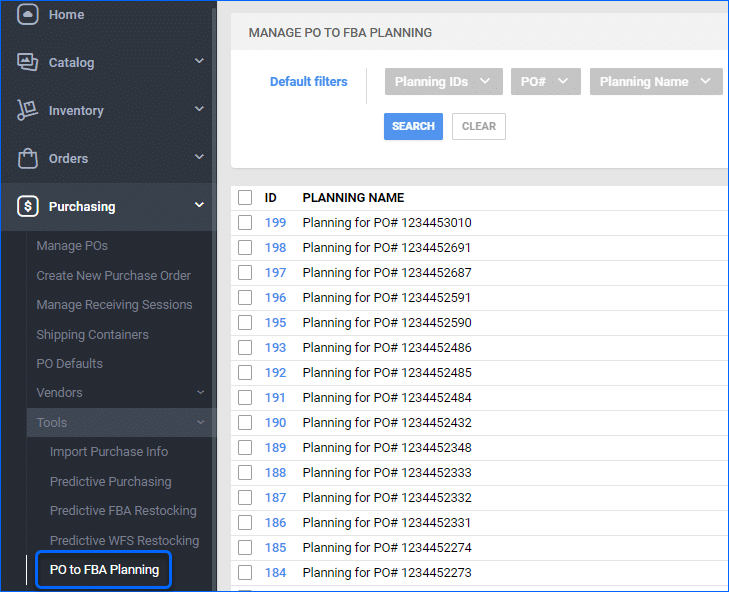 FBA Planning | Sellercloud