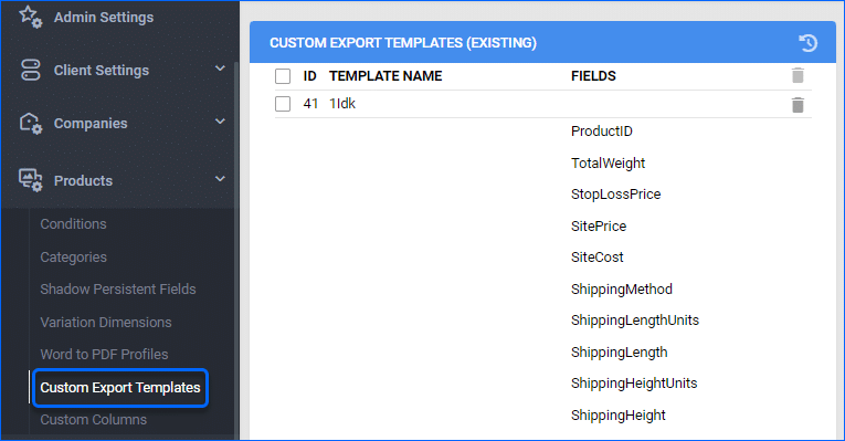 Custom Export Templates | Sellercloud