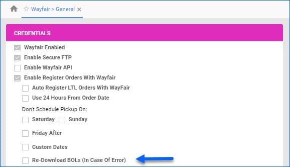Wayfair LTL Orders | Sellercloud