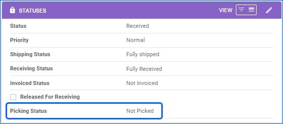 Credit Memo Picking Status | Sellercloud