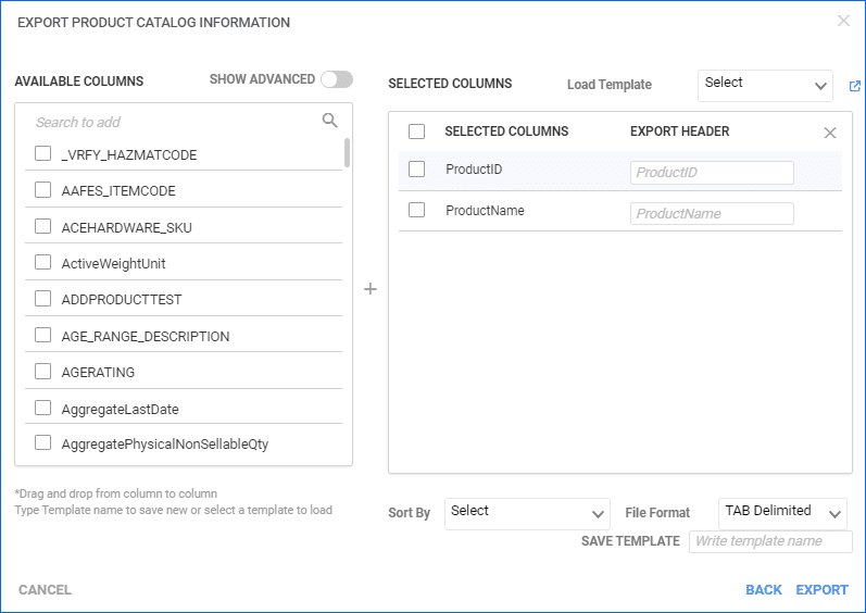 Drag and Drop Custom Columns | Sellercloud