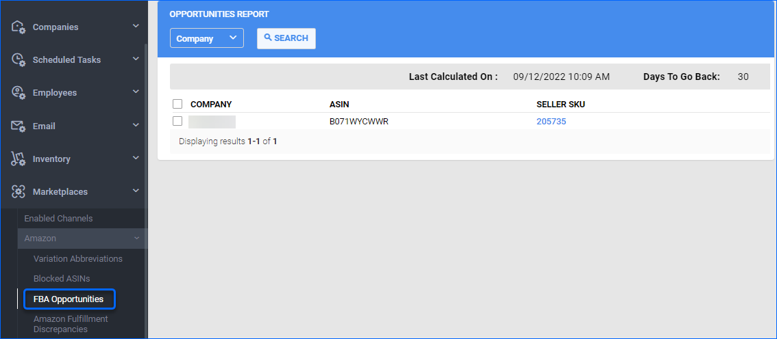 FBA Opportunities Report | Sellercloud