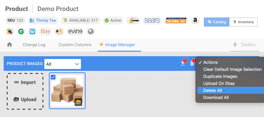 Delete and Download All Images | Sellercloud