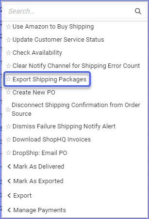 Export Shipping Packages of Multiple Orders | Sellercloud