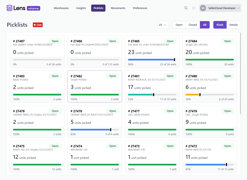 Enhanced Picklist Features | Sellercloud