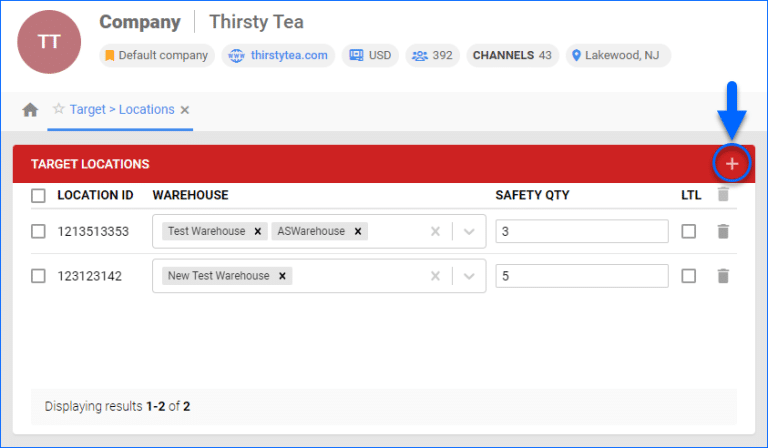 Target Locations | Sellercloud
