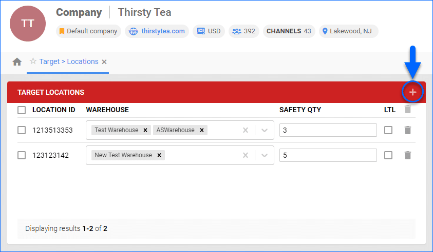 Target Locations | Sellercloud