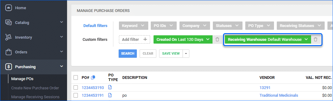 Receiving Warehouse | Sellercloud