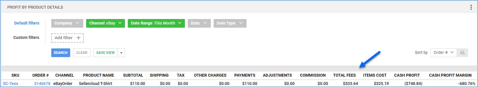 Additional Order Fees | Sellercloud