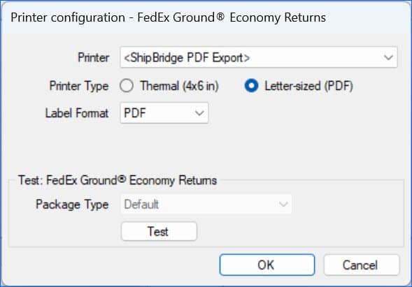 Virtual Printer in Shipbridge | Sellercloud