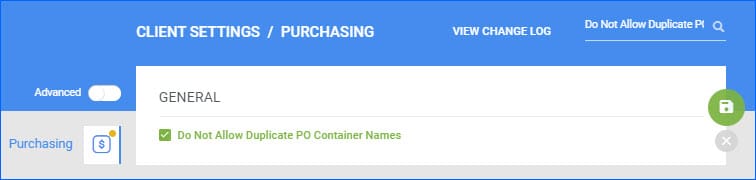 Shipping Container Name Validation | Sellercloud