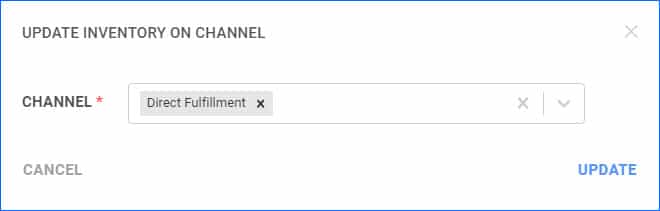 Direct Fulfillment Bulk Inventory Update | Sellercloud