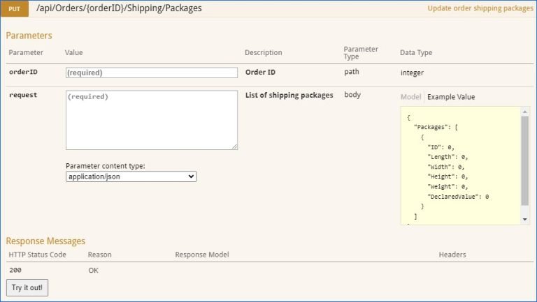Update Order Shipping Packages | Sellercloud