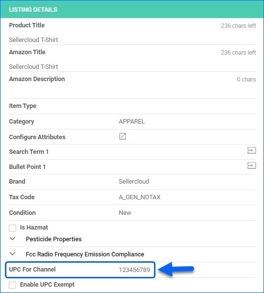 UPC for Amazon | Sellercloud