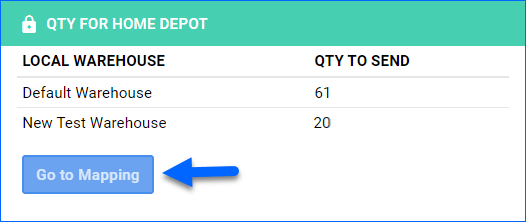Home Depot Warehouse Mapping | Sellercloud